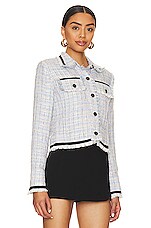 Central Park West Ramona Short Shacket in Blue Multi | REVOLVE