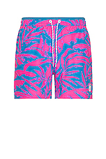 Chubbies The Palm Springers 5.5" Swim Trunk in Bright Pink | REVOLVE