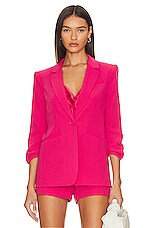 Cinq a Sept Crepe Khloe Blazer in Berry Jam | REVOLVE