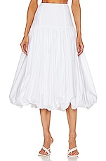 Cinq a Sept Midi Ellah Skirt in White | REVOLVE