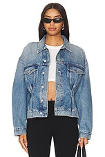 Citizens of Humanity Leela Belted Denim Peplum Jacket in Cabazon | REVOLVE