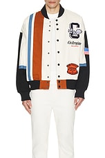 Civil Regime Rose Dealer Racing Jacket in Butter & Black | REVOLVE