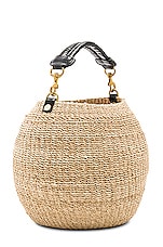Clare V. Pot De Miel Tote in Cream Woven | REVOLVE