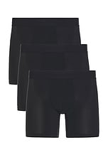 Commando Micro Modal Modern Fit 3 Pack Boxer Brief in Black | REVOLVE