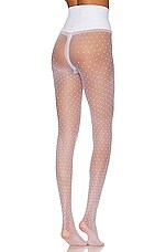 Commando Chic Dot Sheer Tights in White | REVOLVE