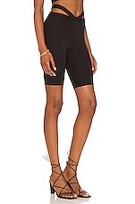 Commando Banded Biker Short in Black | REVOLVE