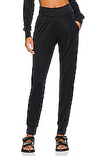 Commando Vegan Silk Jogger in Black | REVOLVE