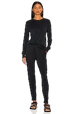 Commando Vegan Silk Jogger in Black | REVOLVE