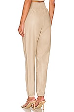 Commando Faux Leather Jogger in Sand | REVOLVE