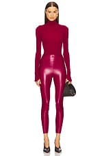 Commando Ballet Turtleneck Bodysuit in Raspberry | REVOLVE