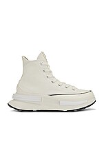 Converse Run Star Legacy Sneaker in Egret, Black, & White | REVOLVE
