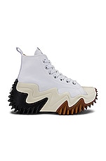 Converse Run Star Motion Hi Sneaker in White, Black, & Gum Honey | REVOLVE