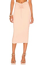 Camila Coelho Canela Midi Skirt in Nude | REVOLVE