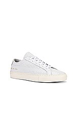 Common Projects Original Achilles Basket Weave Sneaker in White | REVOLVE