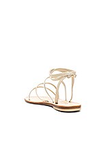 CoRNETTI Lipari Sandal in White Suede & Metallic | REVOLVE
