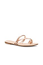 CoRNETTI Salina Sandal in Rose Gold Laminate Calfskin | REVOLVE