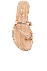 CoRNETTI Salina Sandal in Rose Gold Laminate Calfskin | REVOLVE