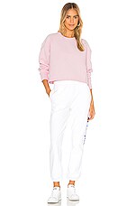 Champion Cropped Crewneck Sweatshirt in Pink | REVOLVE