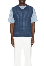 Corridor Mercerized Vest in Blue | REVOLVE