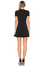 Carven Peplum Mini Dress in Noir | REVOLVE