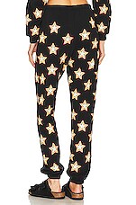 Chaser Rainbow Star Toss Pant in Wash Black | REVOLVE