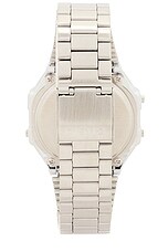 Casio Vintage A168 Series Watch in Silver & Silver Mirror | REVOLVE