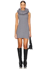 CHET LO Spiky Hood Dress in Grey | REVOLVE