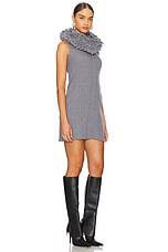 CHET LO Spiky Hood Dress in Grey | REVOLVE
