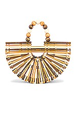 Cult Gaia Mini Fan Ark Bag in Ash Multi | REVOLVE