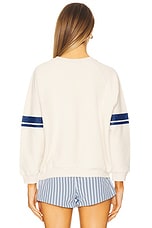 DAYDREAMER Aerosmith Dream On Reverse Raglan Crew in Dirty White | REVOLVE