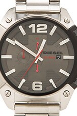Diesel Overflow DZ4298 50mm in Silver/ Black in Silver & Black | REVOLVE