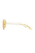 DIFF EYEWEAR Cruz Sunglasses in Gold & Honey Bee | REVOLVE