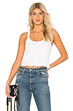 David Lerner Cropped Aiden Tank in White | REVOLVE