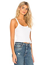 David Lerner Cropped Aiden Tank in White | REVOLVE
