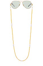 DONNI. Bead Pearl Sunny Chain in Mango | REVOLVE