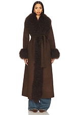 Ducie Lola Coat in Choclolate | REVOLVE