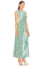 Diane von Furstenberg Cory Dress in Floral Multi & Seedling | REVOLVE