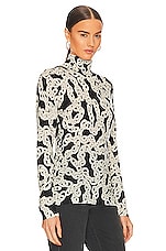 Diane von Furstenberg Brandy Sweater in Crawling Chain & Small Black ...