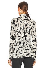 Diane von Furstenberg Brandy Sweater in Crawling Chain & Small Black ...