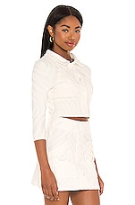 DEVON WINDSOR Lila Jacket in White Zebra | REVOLVE