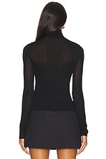 EAVES Alexander Sheer Turtleneck Sweater in Black | REVOLVE