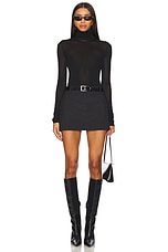 EAVES Alexander Sheer Turtleneck Sweater in Black | REVOLVE