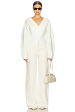 EAVES Arlet Knit Cardigan in Ivory | REVOLVE