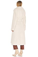 EAVES The Jacintha Coat in White | REVOLVE