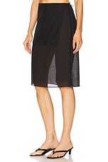 EAVES x Coco Ettore Apron Midi Skirt in Black | REVOLVE