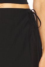 EAVES x Coco Ettore Apron Midi Skirt in Black | REVOLVE