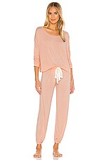 eberjey Gisele Slouchy Set in Melocoton & Ivory | REVOLVE