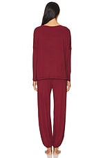 eberjey Gisele Slouchy Set in Carbernet & Ivory | REVOLVE