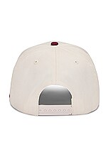 Eleven Eleven Sporting Club Script Cap in Beige & Maroon | REVOLVE