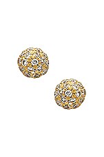 EF COLLECTION Disco Ball Stud Earrings in Gold | REVOLVE